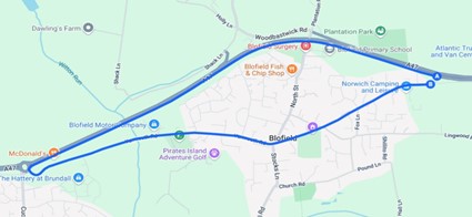 A47 Blofield to North Burlingham Dualling – Road Closures – Lingwood ...